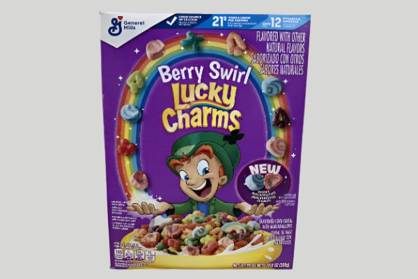 Lucky Charms Berry Swirl Cereal 297g - The Biggest Lollie Shop In The World