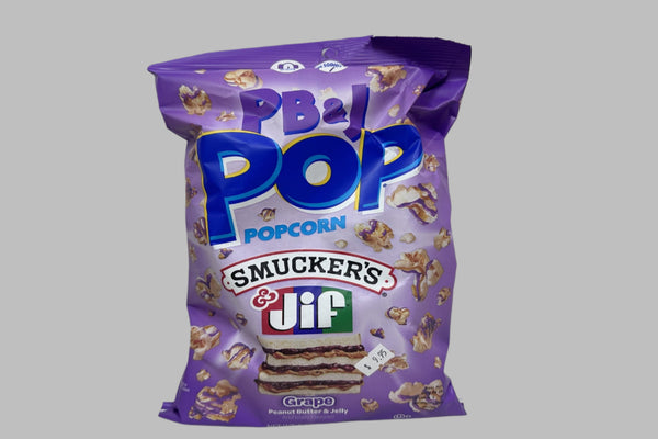 Pop Popcorn - Smucker’s & Jif, Grape Peanut Butter & Jelly Flavour 149 ...