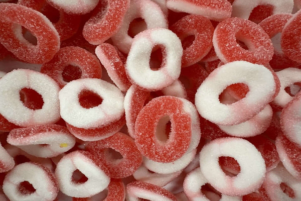 Sour Strawberry Rings - The Biggest Lollie Shop In The World