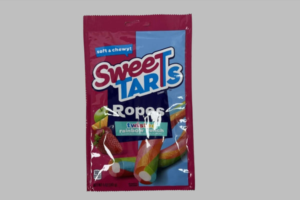 SweeTARTS Soft & Chewy Ropes Candy Twisted Rainbow Punch 5oz - The ...