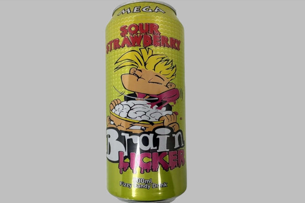 Brain Licker Sour Strawberry Soda 16.9oz - The Biggest Lollie Shop In ...
